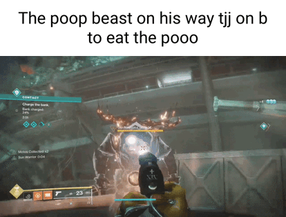 The poop beast on his way tjj on to eat the pooo - iFunny