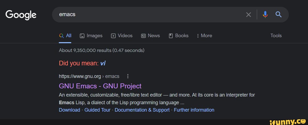 Emacs memes. Best Collection of funny Emacs pictures on iFunny