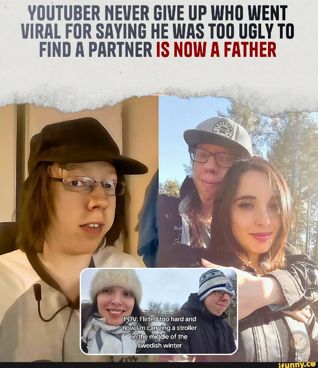 YOUTUBER NEVER GIVE UP WHO WENT VIRAL FOR SAYING HE WAS UGLY TO FIND A ...