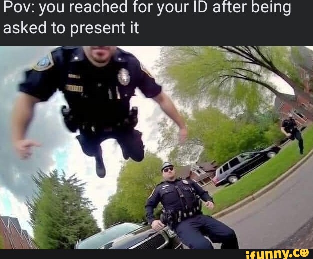 Pov: you reached for your ID after being asked to present it - iFunny