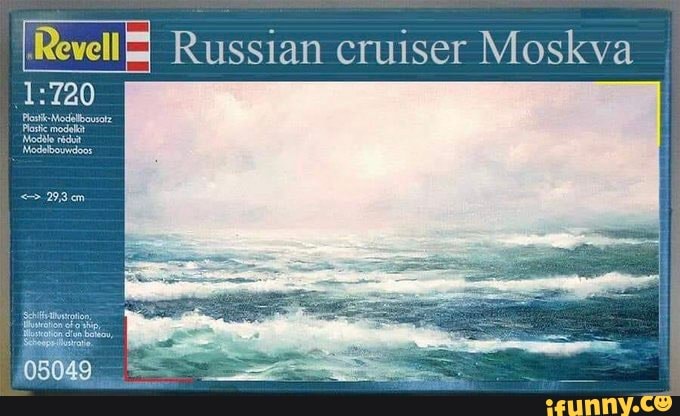 Revell Russian cruiser Moskva - iFunny