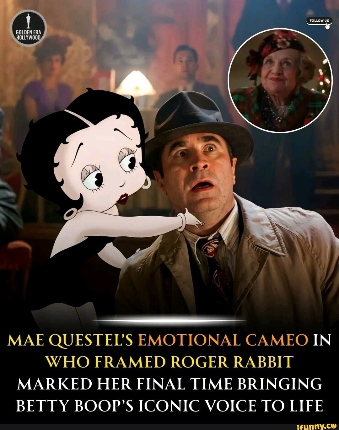 GOLDEN ERA OLLYWOOD MAE QUESTEL'S EMOTIONAL CAMEO IN WHO FRAMED ROGER ...
