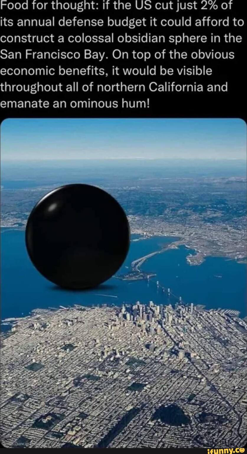 Food for thought: If the US cut just 2% of its annual defense budget it ...