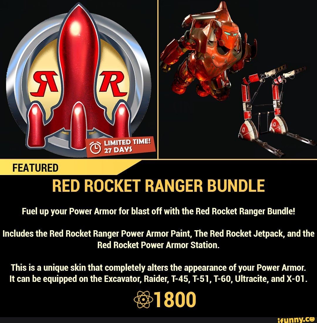 RED ROCKET RANGER BUNDLE Fuel up your Power Armor for blast off with ...