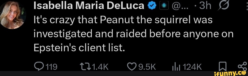 It's crazy that Peanut the squirrel was investigated and raided before ...