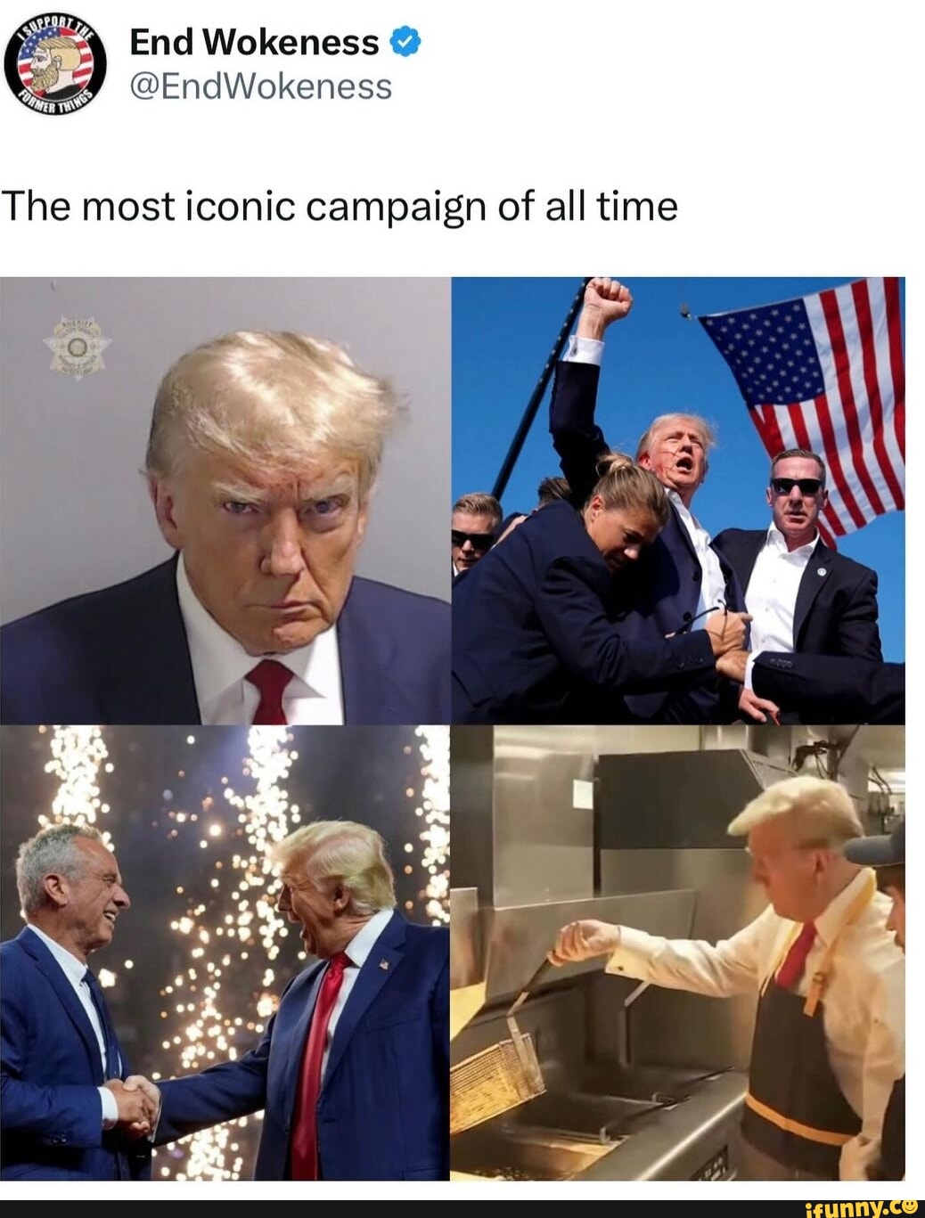End Wokeness @ The most iconic campaign of all time - iFunny