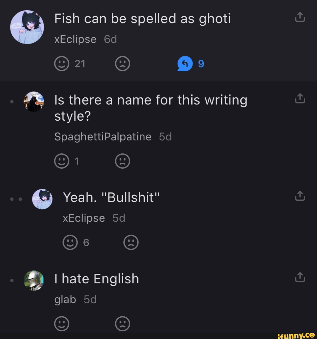 Ghoti memes. Best Collection of funny Ghoti pictures on iFunny