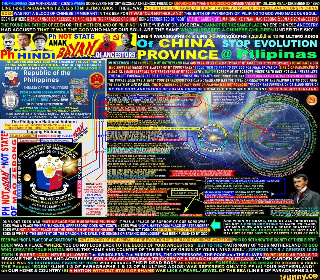 'THE PHILIPPINES (OUR MOTHERLAND = EDEN) IS WHERE GOD NEVERIN HISTORY ...