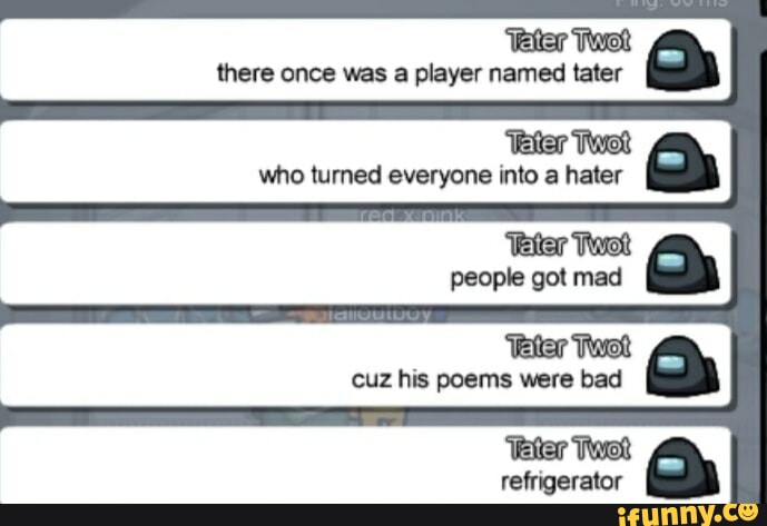 Eter Tut there once was a player named tater 'Eter Tet who turned ...