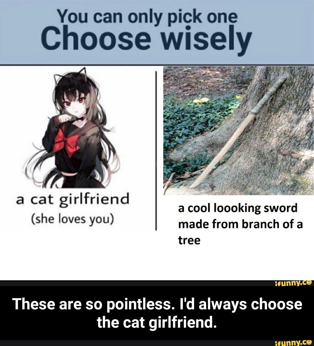 You can only pick one Choose wisely PO a cool loooking sword made from ...