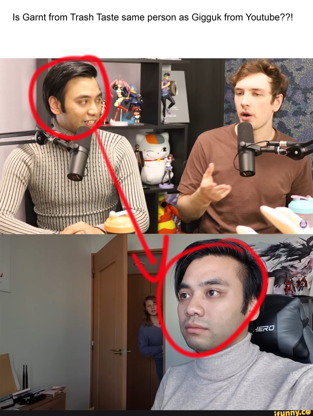 Ls Garnt from Trash Taste same person as Gigguk from Youtube??! - iFunny