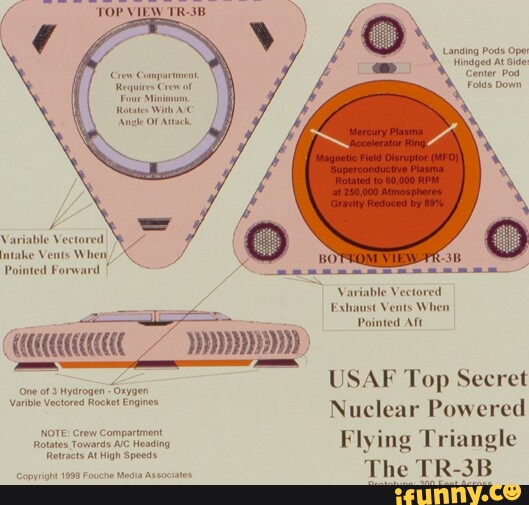 USAF Top Secret Nuclear Powered Flying Triangle She - iFunny