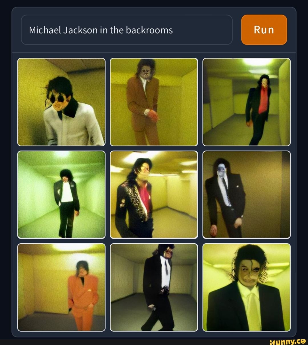 Run Michael Jackson in the backrooms Michael Jackson - iFunny