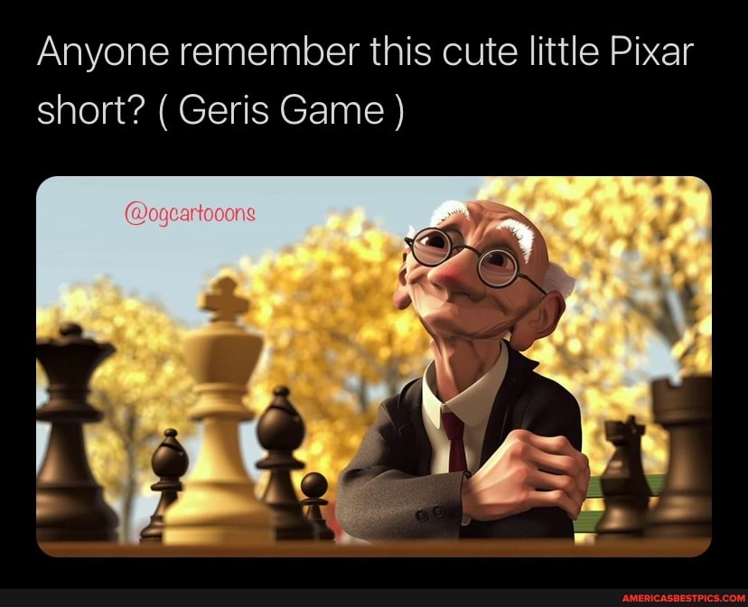 Anyone remember this cute little Pixar short? ( Geris Game - America’s ...
