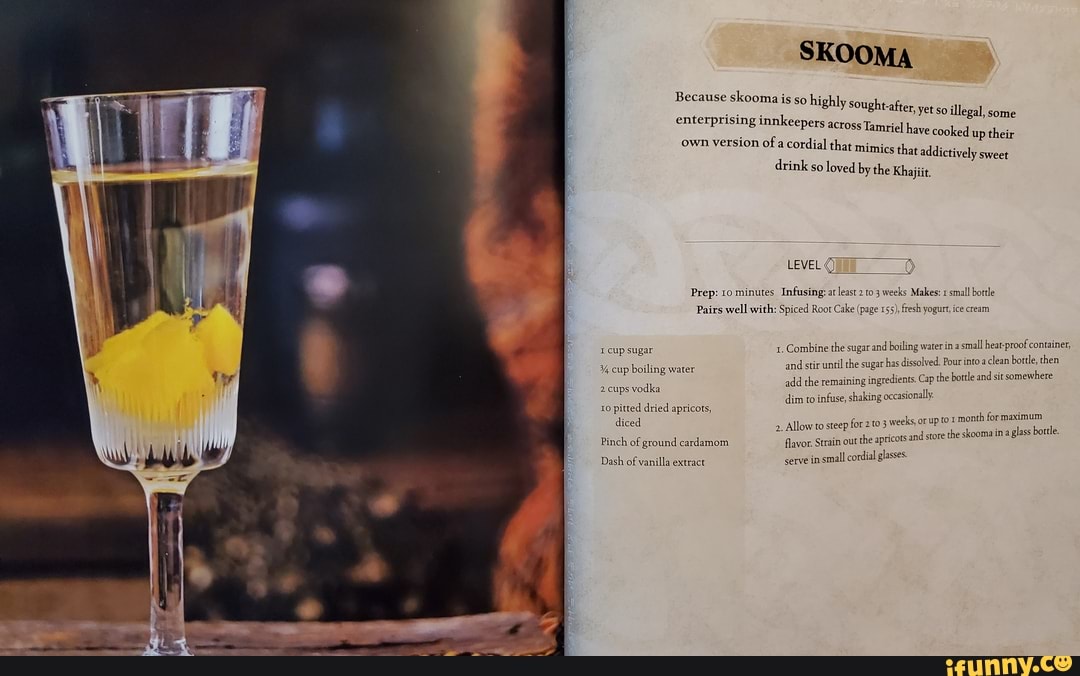SKOoMA Because skooma is so highly sought after, yet so illegal, some ...