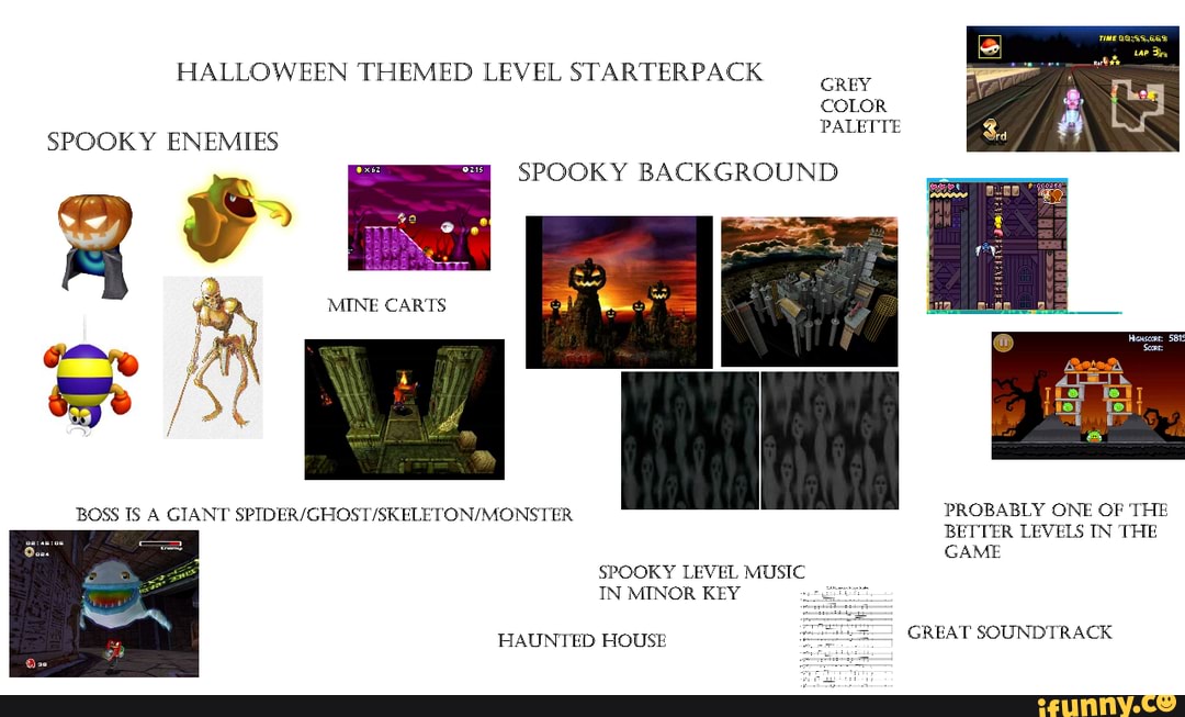 HALLOWEEN THEMED LEVEL STARTERPACK CRY COLOR PALETTE SPOOKY BACKGROUND ...