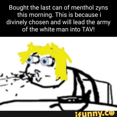 Bought the last can of menthol zyns this morning. This is because ...