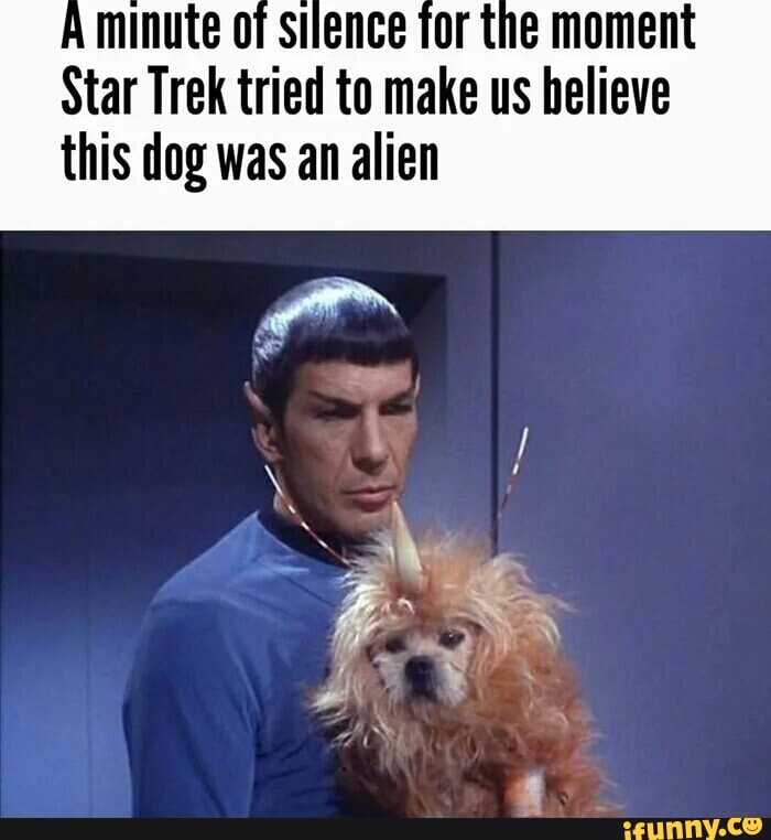 A minute of silence for the moment Star Trek tried to make us believe ...