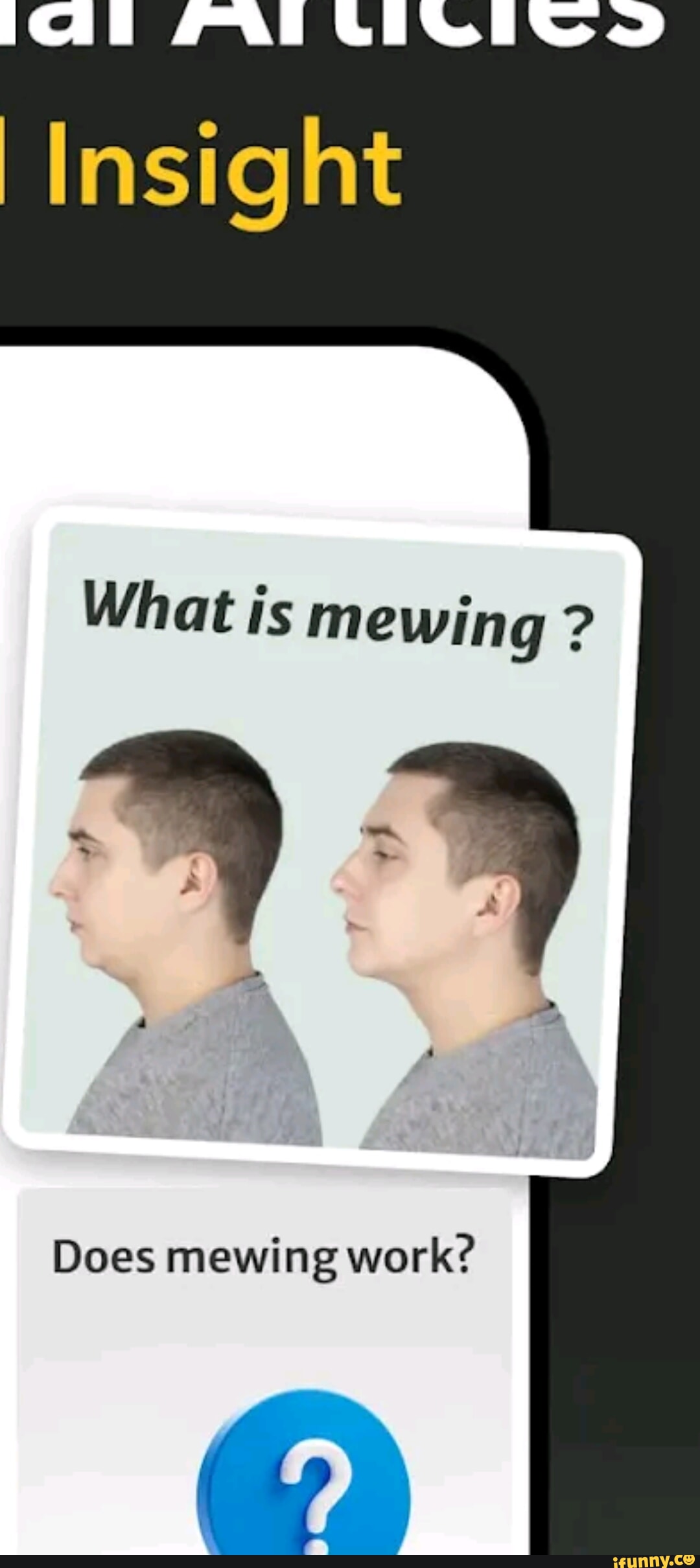 PAL What is mewing ? I Does mewing work? - iFunny