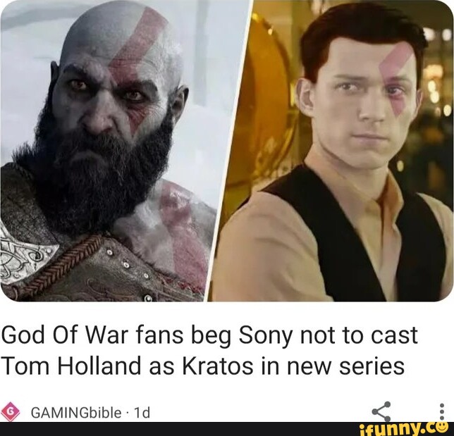 God Of War fans beg Sony not to cast Tom Holland as Kratos in new ...