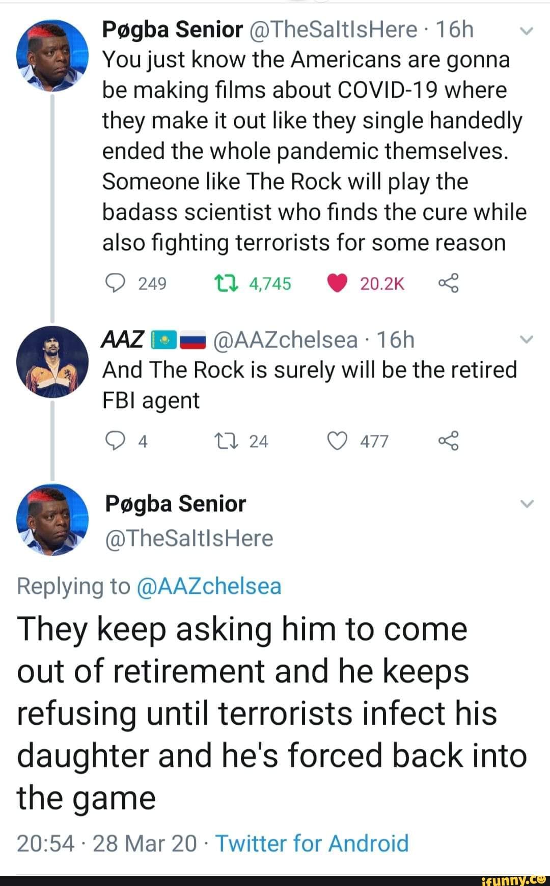 Pógba Senior (DTheSaltisHere 16h a You just know the Americans are ...