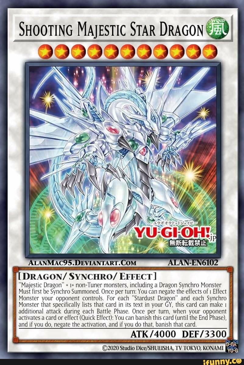 SHOOTING MAJESTIC StaR DRAGON 32999999099 CONT DRAGON/ SYNCHRO/ EFFECT ...