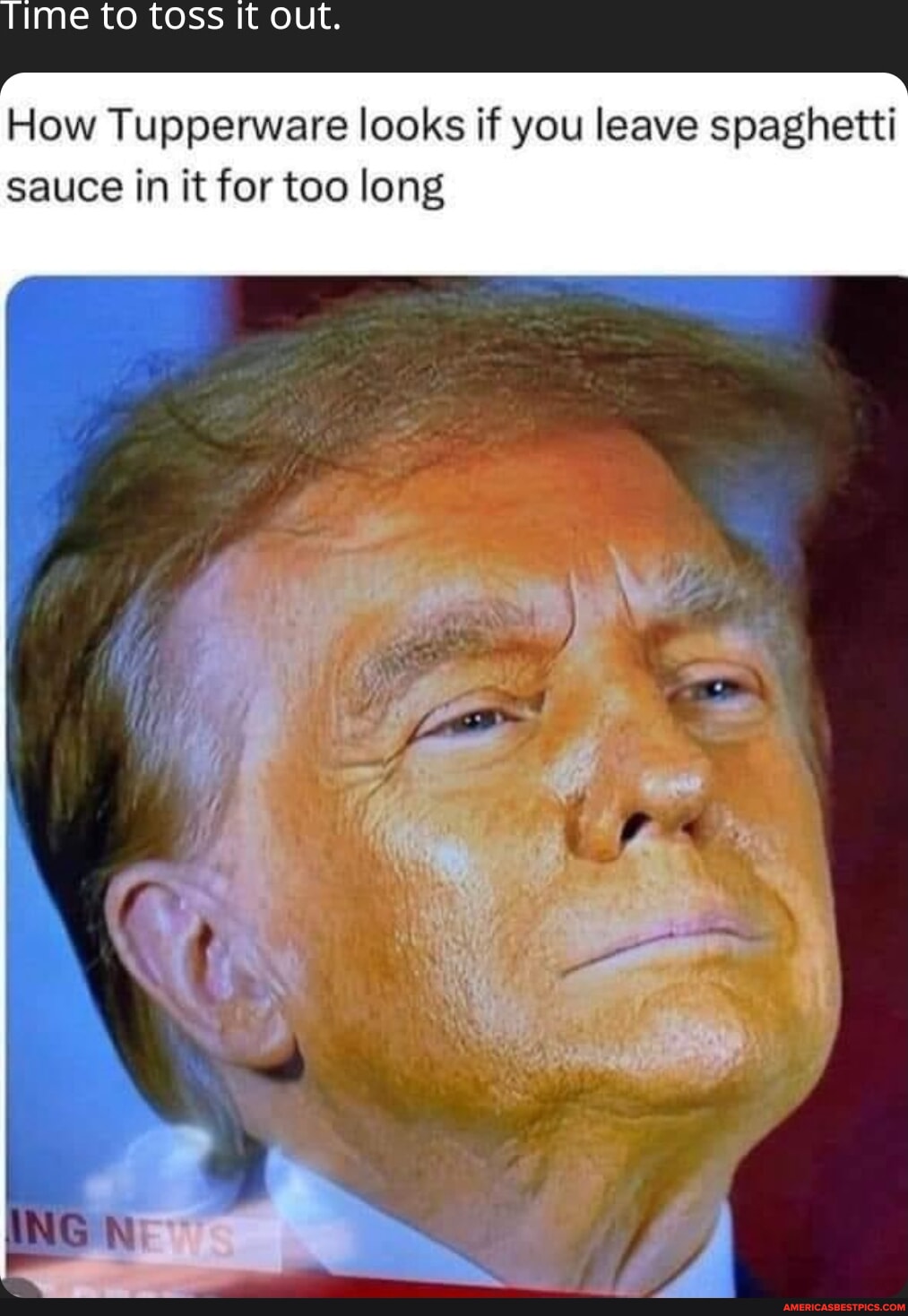 Time to toss It out. How Tupperware looks if you leave spaghetti sauce ...