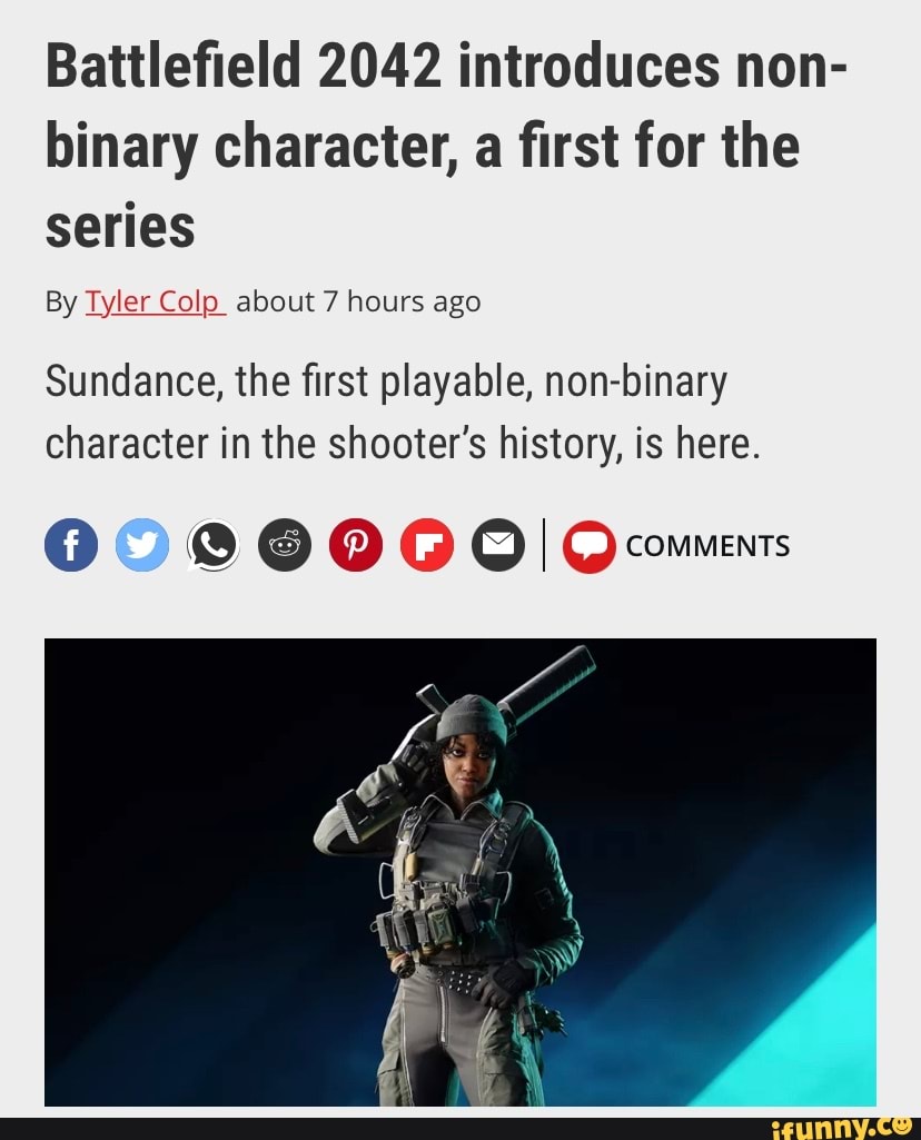 Battlefield 2042 introduces non- binary character, a first for the ...