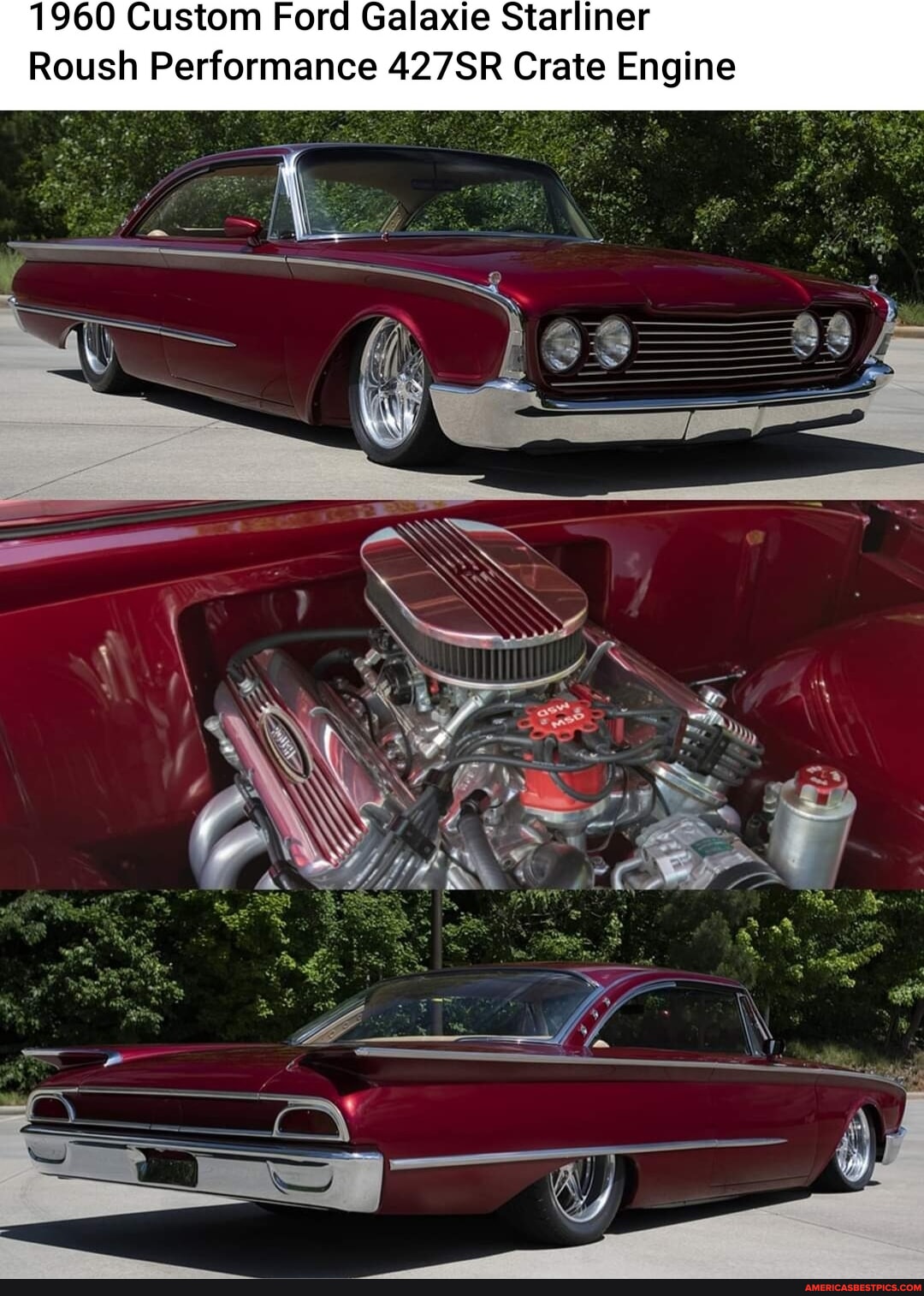 1960 Custom Ford Galaxie Starliner Roush Performance 427SR Crate Engine ...