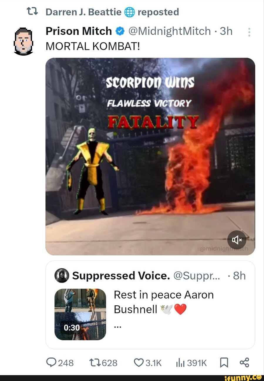 Darren J. Beattie reposted Prison Mitch @ @MidnightMitch - MORTAL ...