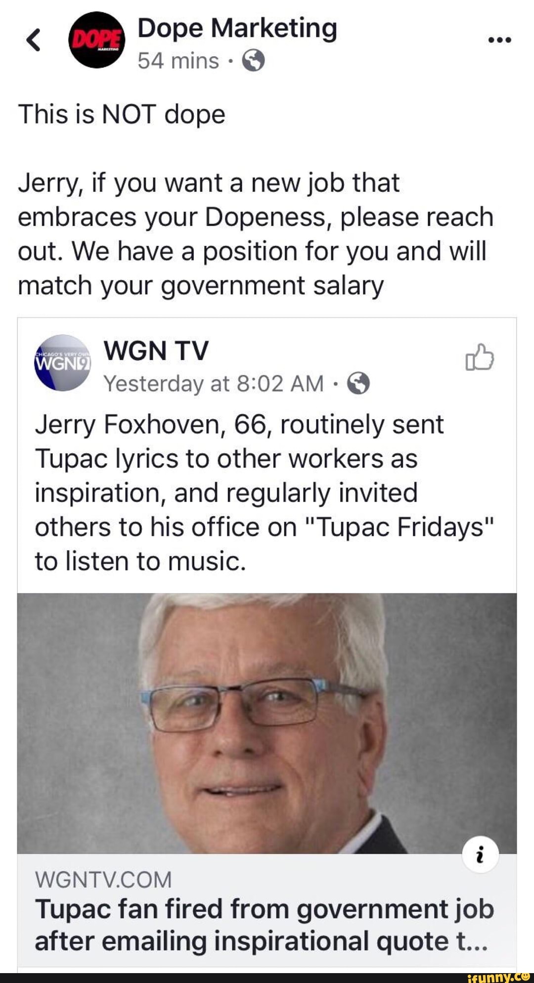 Dope Marketing 54 mins - 6 This is NOT dope Jerry, if you want a new ...