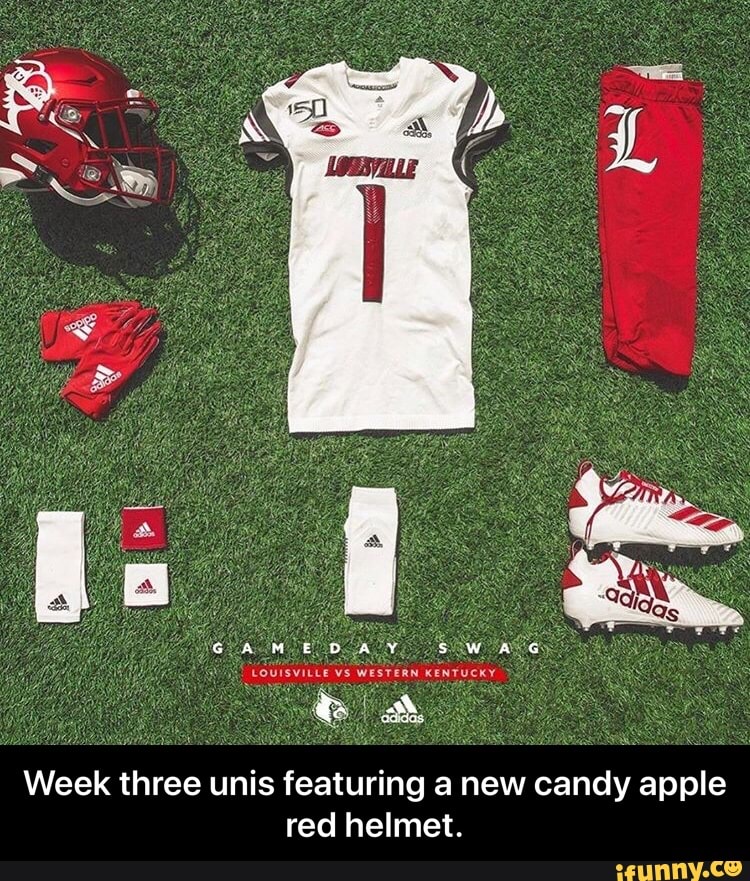 Week three unis featuring a new candy apple red helmet. - Week three ...