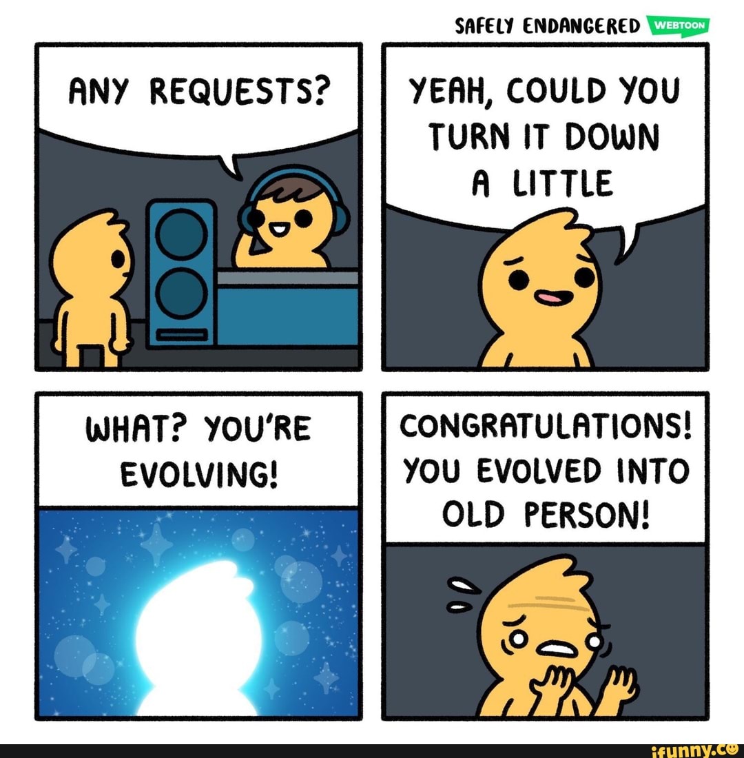 HNY REQUESTS? ‘IEHH, COULD YOU TURN IT DOWN A LITTLE CONGRHTULHTIONS ...