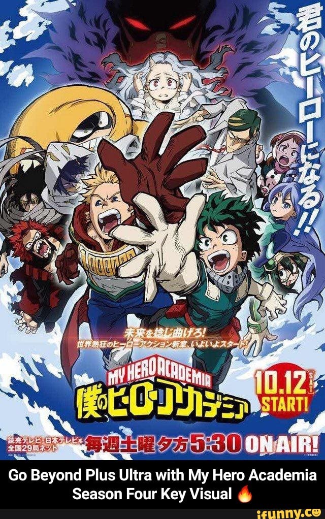 Go Beyond Plus Ultra with My Hero Academia Season Four Key Visual ...