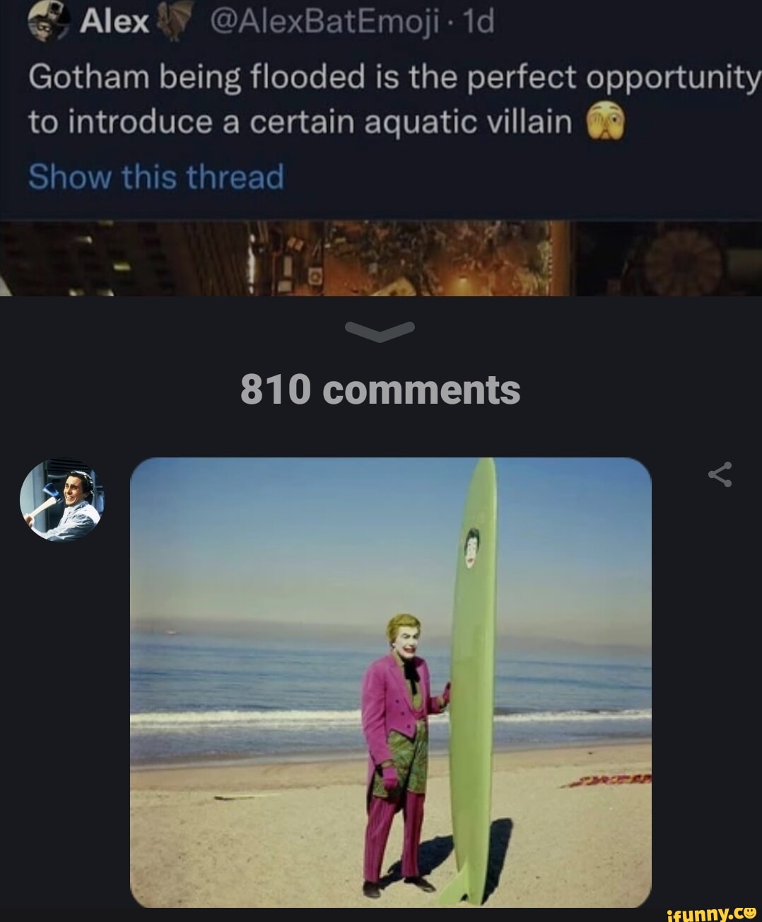 Ale AlexBatEmoji- td Gotham being flooded is the perfect opportunity to ...