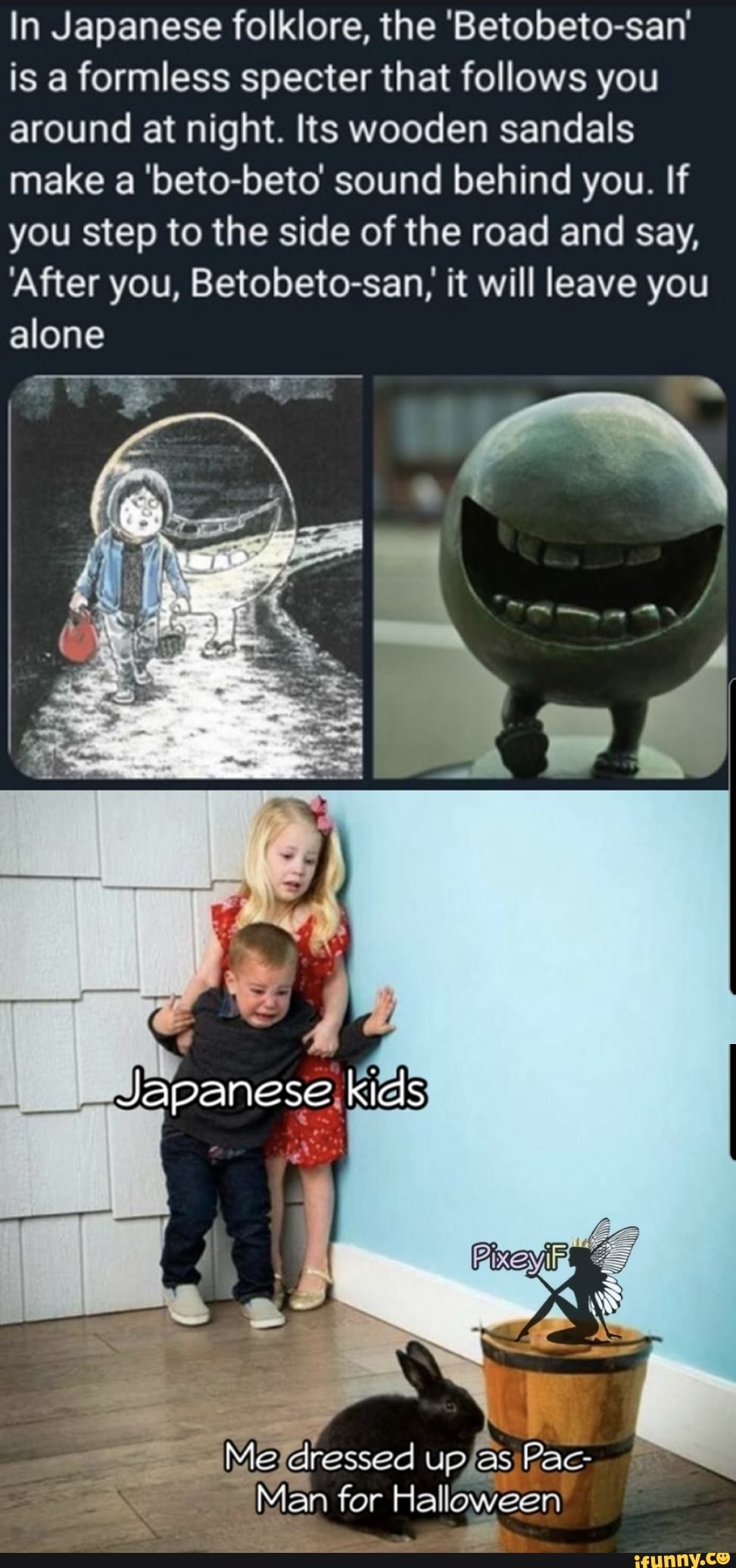 In Japanese folklore, the 'Betobeto-san' is a formless specter that ...