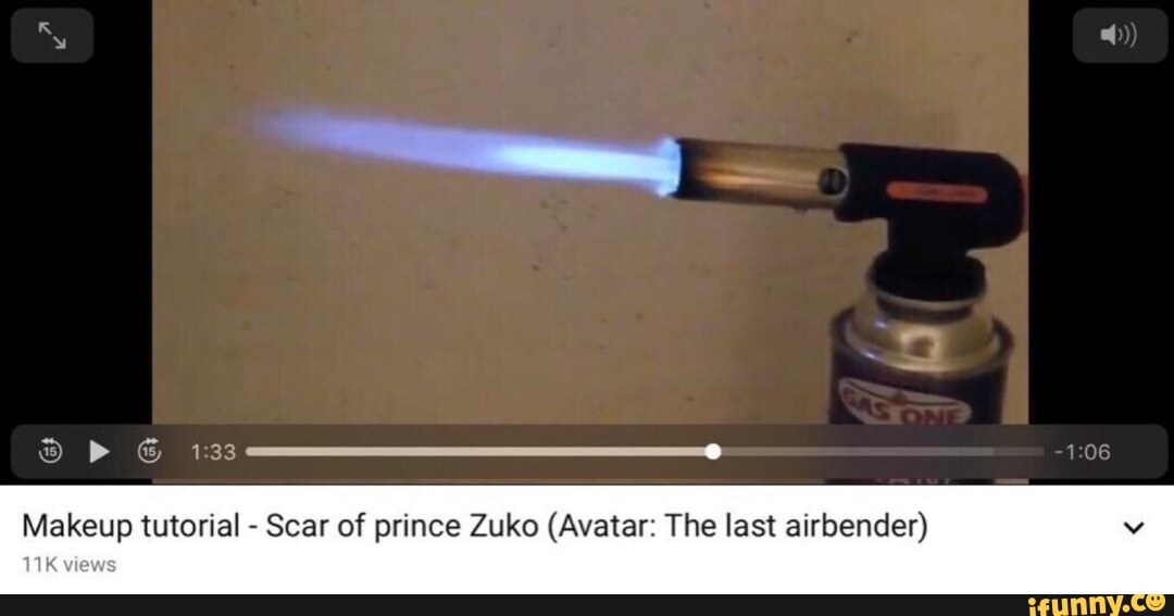 Makeup tutorial - Scar of prince Zuko (Avatar: The last airbender) - iFunny