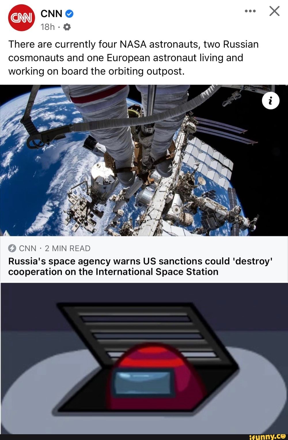 Cow) CNN There are currently four NASA astronauts, two Russian ...