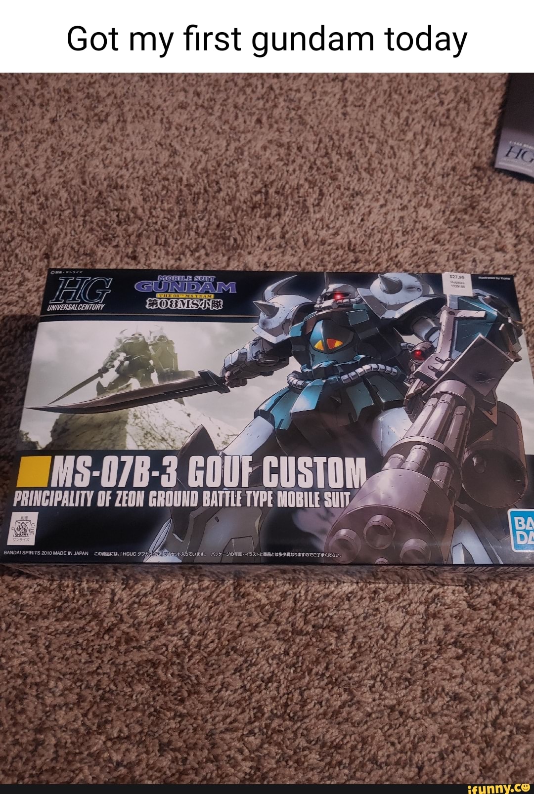 Got my first gundam today GOUF CUSTOM PRINGIPALITY OF ZEON GROUND ...