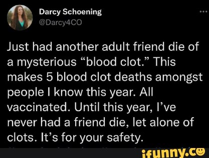 Darcy Schoening Just had another adult friend die of a mysterious ...