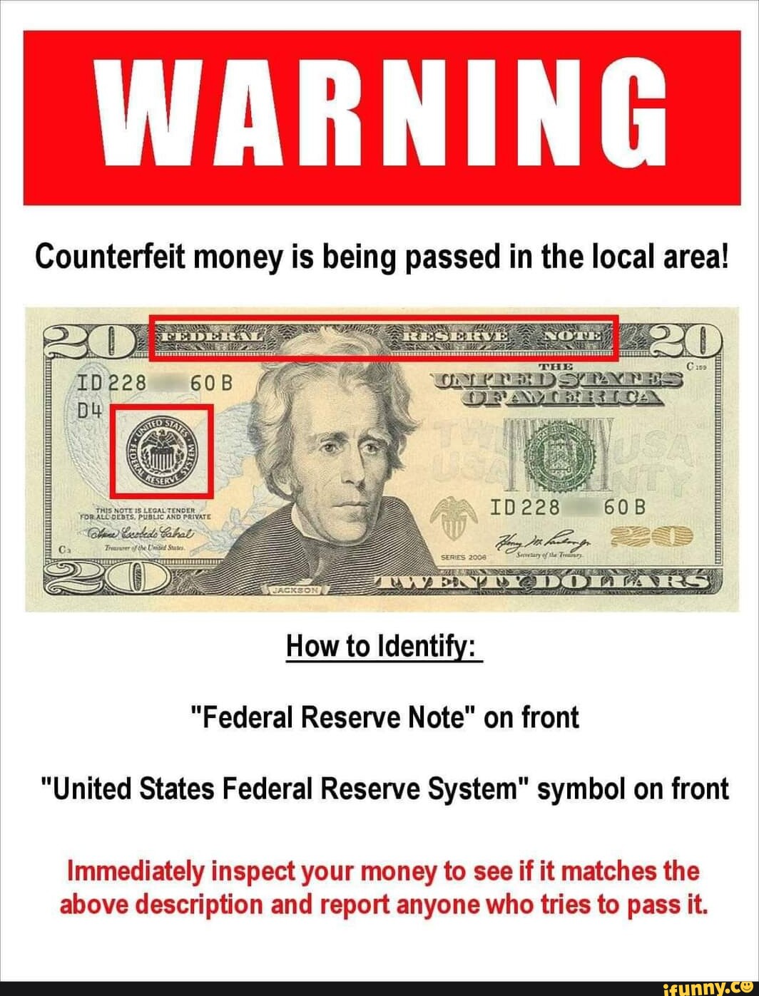 WARNING Counterfeit money is being passed in the local area! 608 How to ...