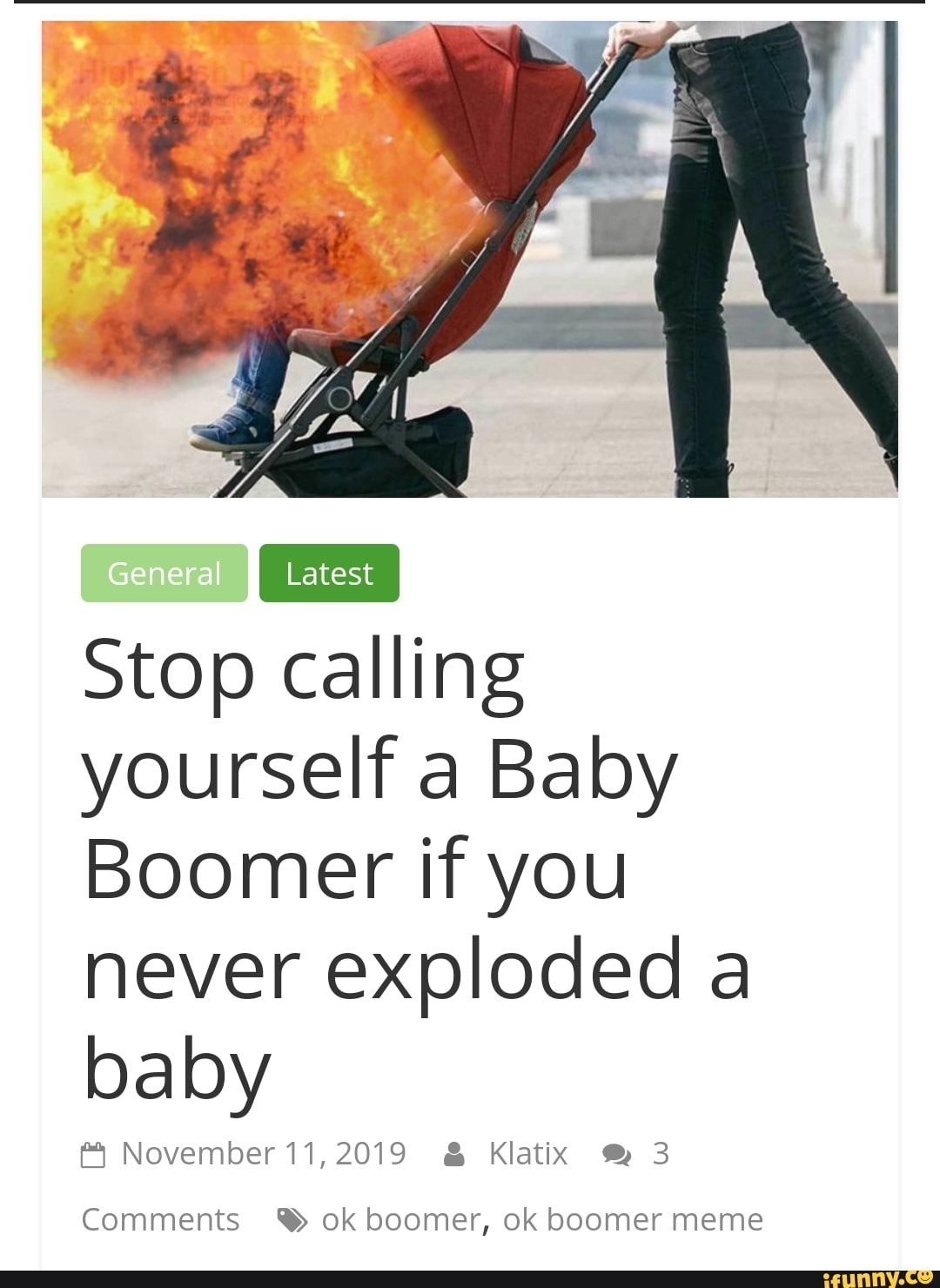 Stop calling yourself a Baby Boomer if you never exploded a baby 3 ...