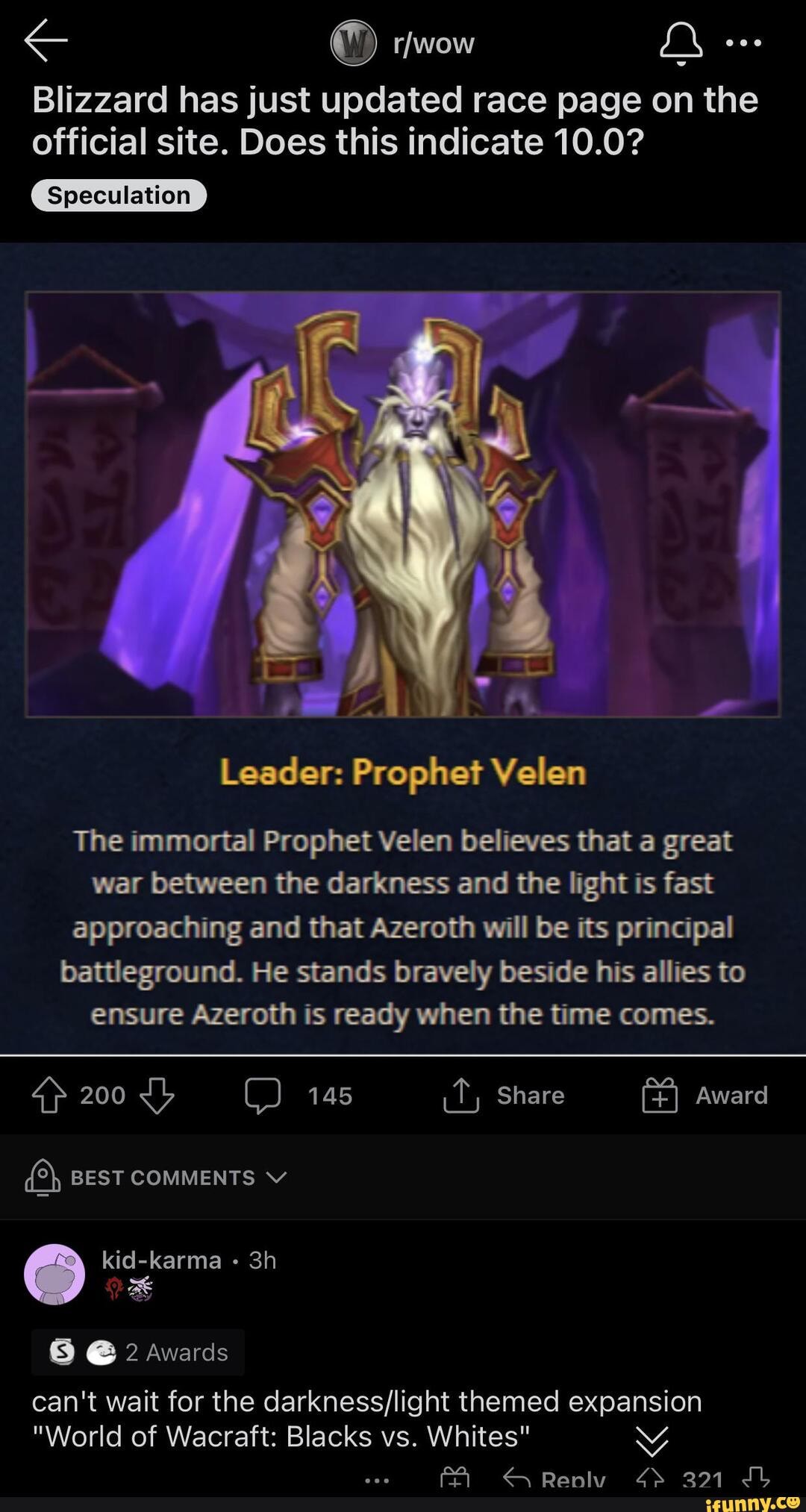 Velen memes. Best Collection of funny Velen pictures on iFunny