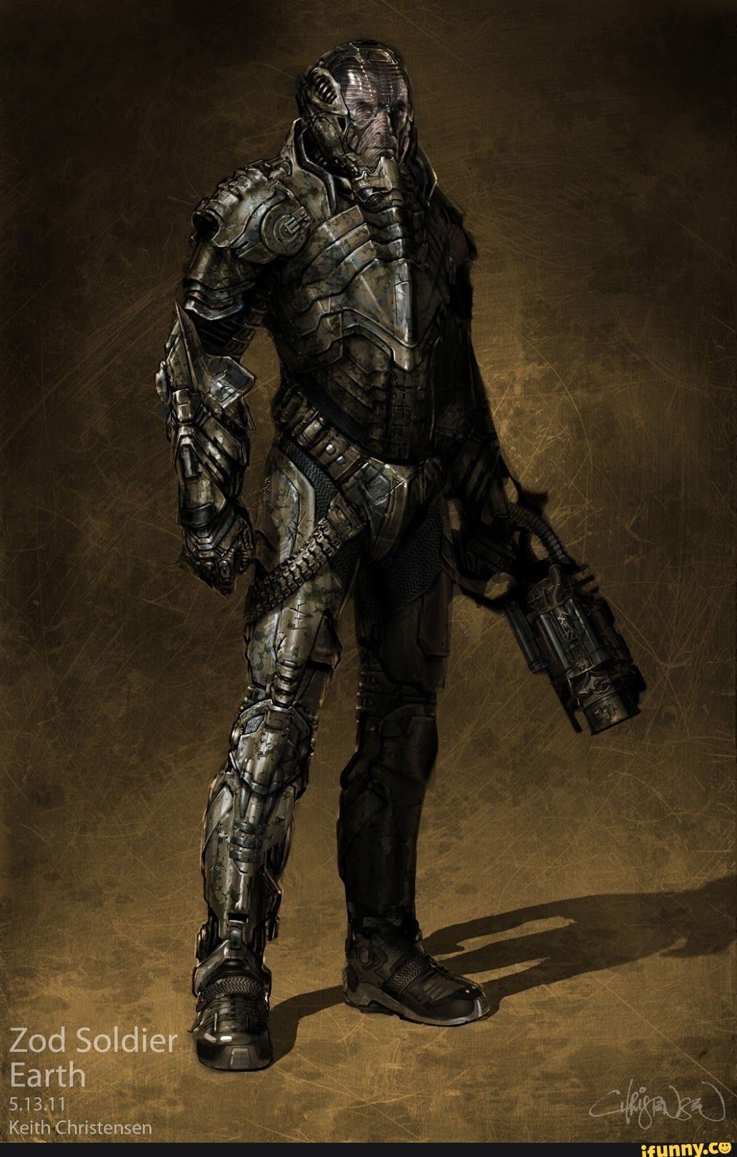 Man Of Steel Concept Art Zod