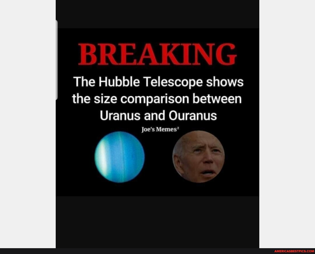 The Hubble Telescope shows the size comparison between Uranus and ...