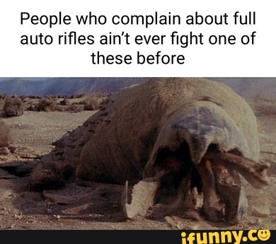 People who complain about full auto rifles ain't ever fight one of ...