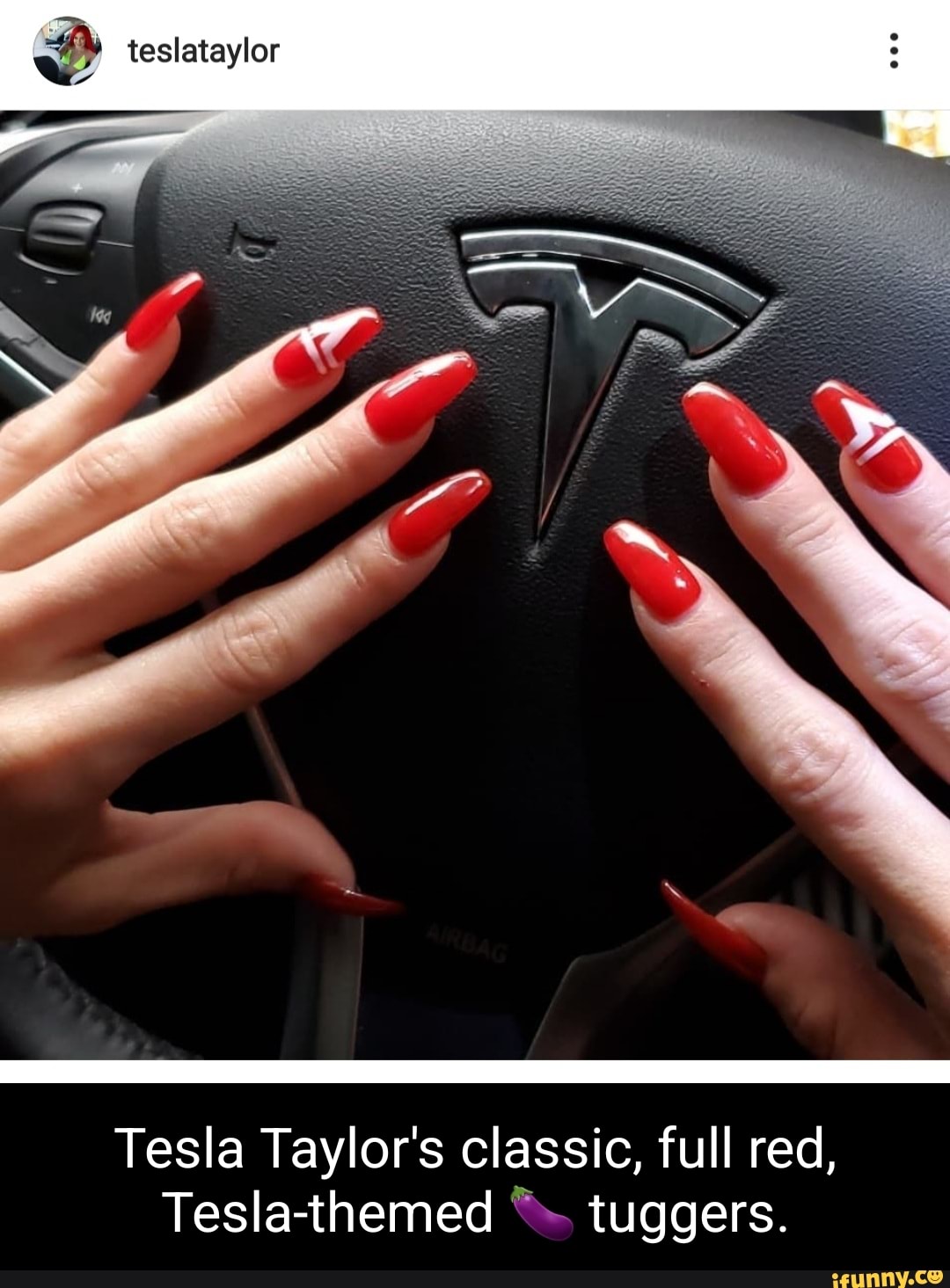 Teslataylor Tesla Taylor's classic, full red, Tesla-themed tuggers ...