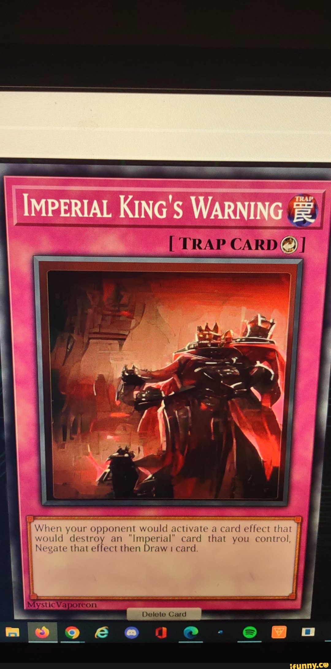 CARDED] When your opponent would activate a card effect that would ...