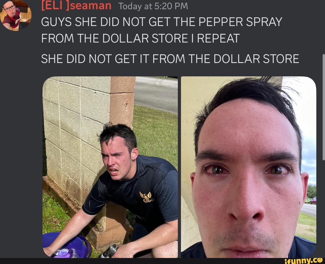 [ELI IJseaman Today at PM GUYS SHE DID NOT GET THE PEPPER SPRAY FROM ...