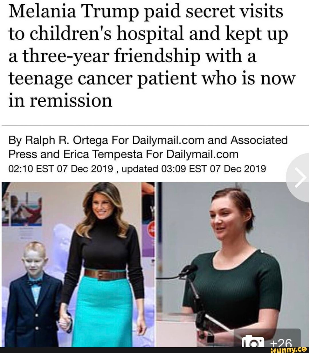 Melania Trump paid secret visits to children's hospital and kept up a ...